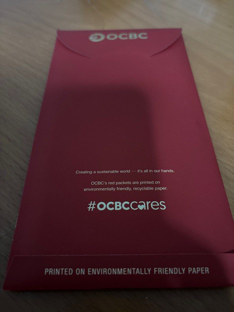 2024 OCBC Premier Banking red packet Ang pow hong bao, Hobbies & Toys ...