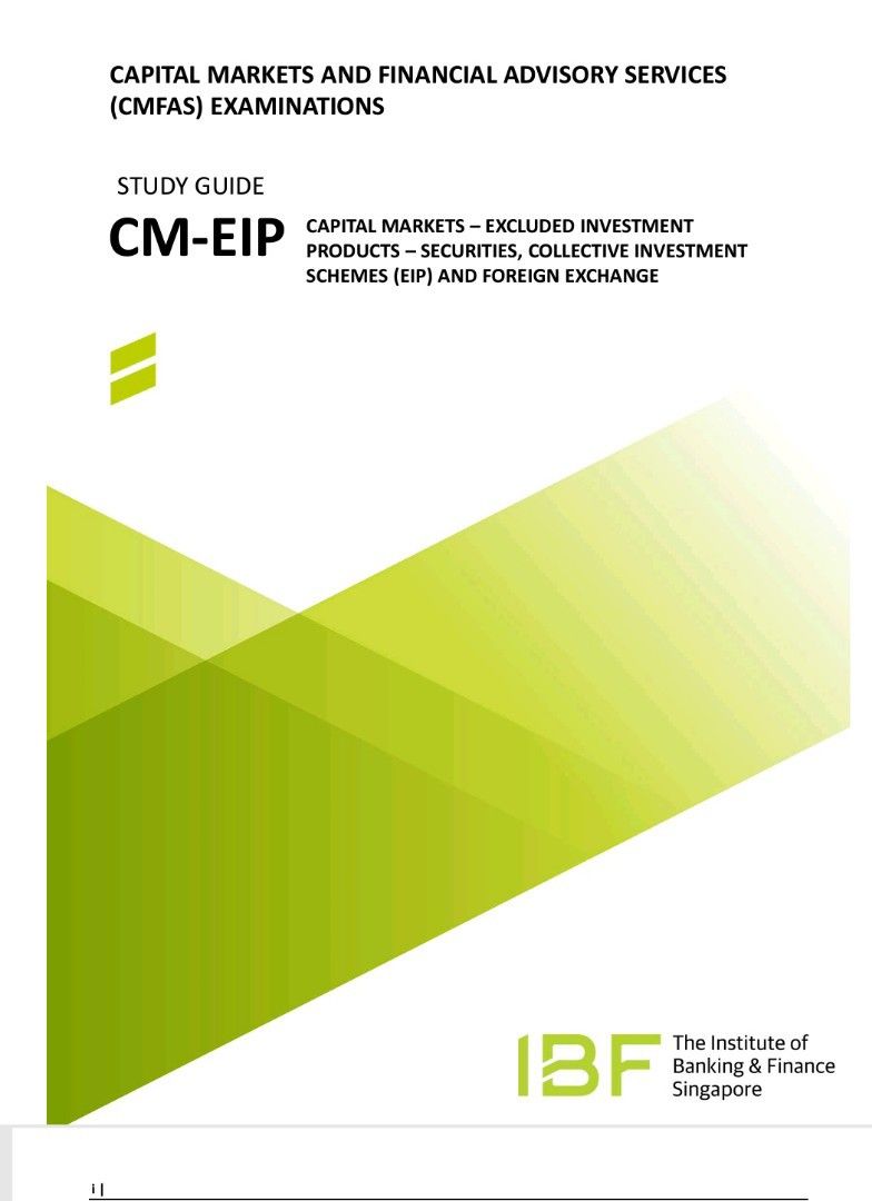 CMFAS CM SIP/ CM EIP study guide notes mock qns, Everything Else on ...