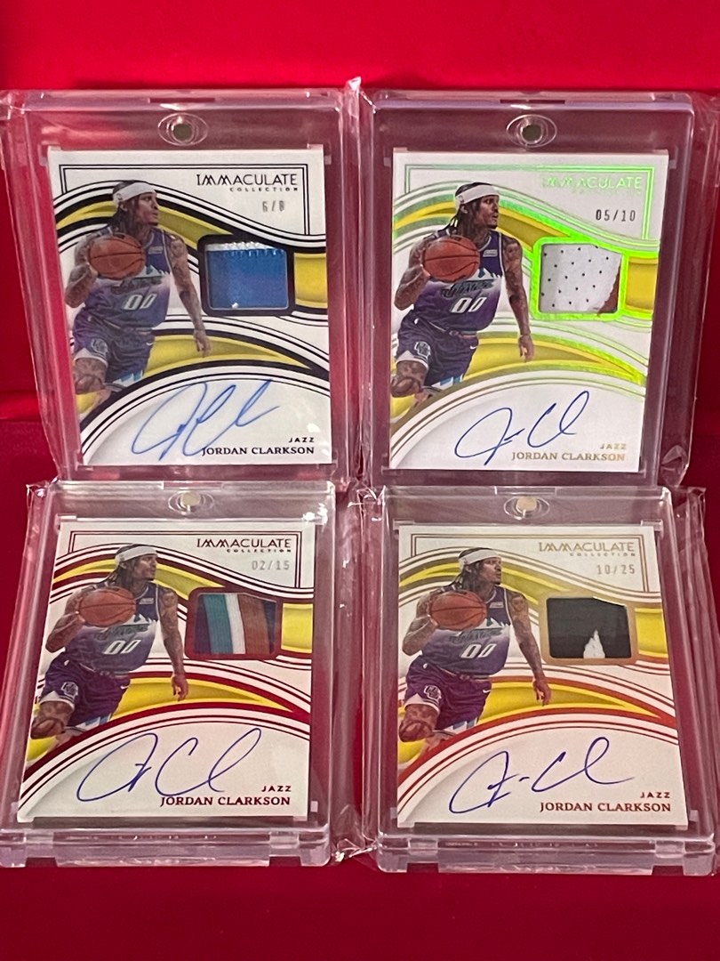 4X JORDAN CLARKSON : 2022-23 Panini Immaculate Collection “Patch ...