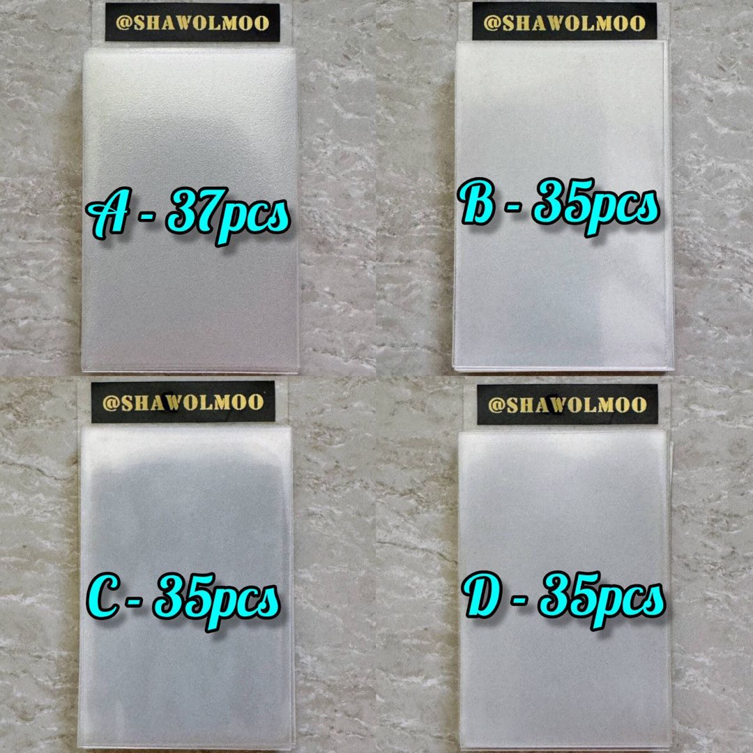 87mm x 57mm Card Sleeves. Used. For K-Pop Album Photo cards., Hobbies & Toys, Memorabilia ...