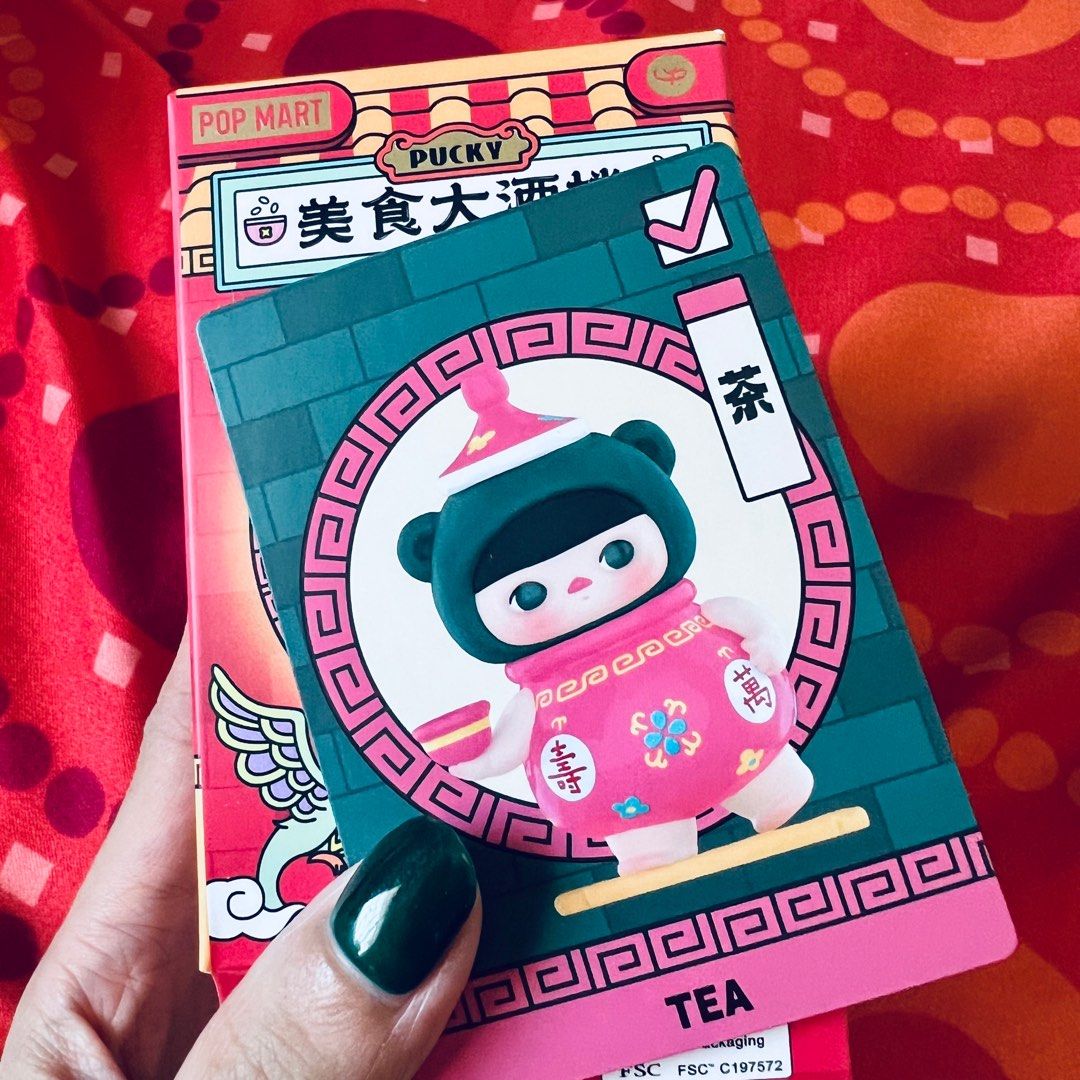 $8 mailed popmart pucky tea, Hobbies & Toys, Toys & Games on Carousell
