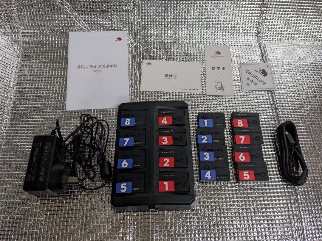 全新 ( 一拖七 ) 清貨 moma 猛瑪 立聲 頭戴 一體式 無線 導播 通話系統 8 headsets 350米 攝影 全雙工 ...