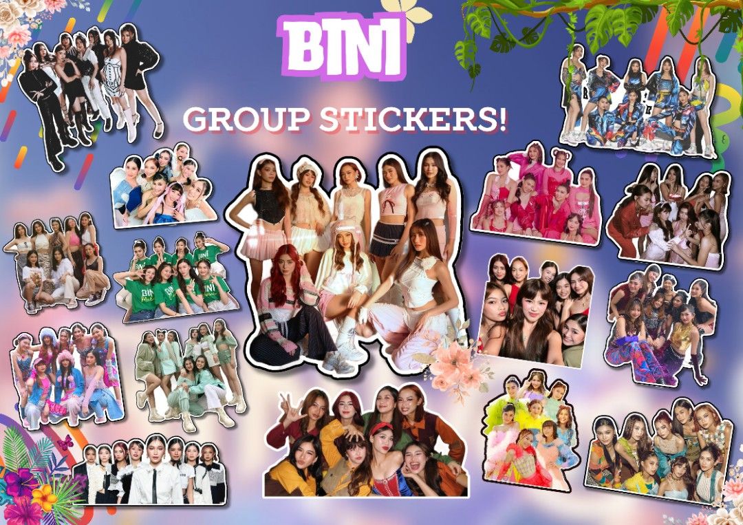 Bini Group Stickers Hobbies And Toys Stationary And Craft Art And Prints On Carousell