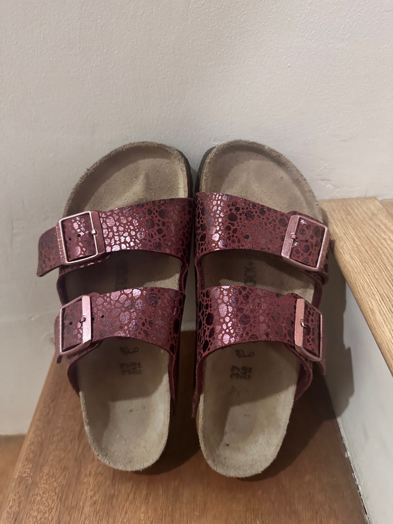 Birkenstock Red Original, Women's Fashion, Footwear, Flats & Sandals on ...