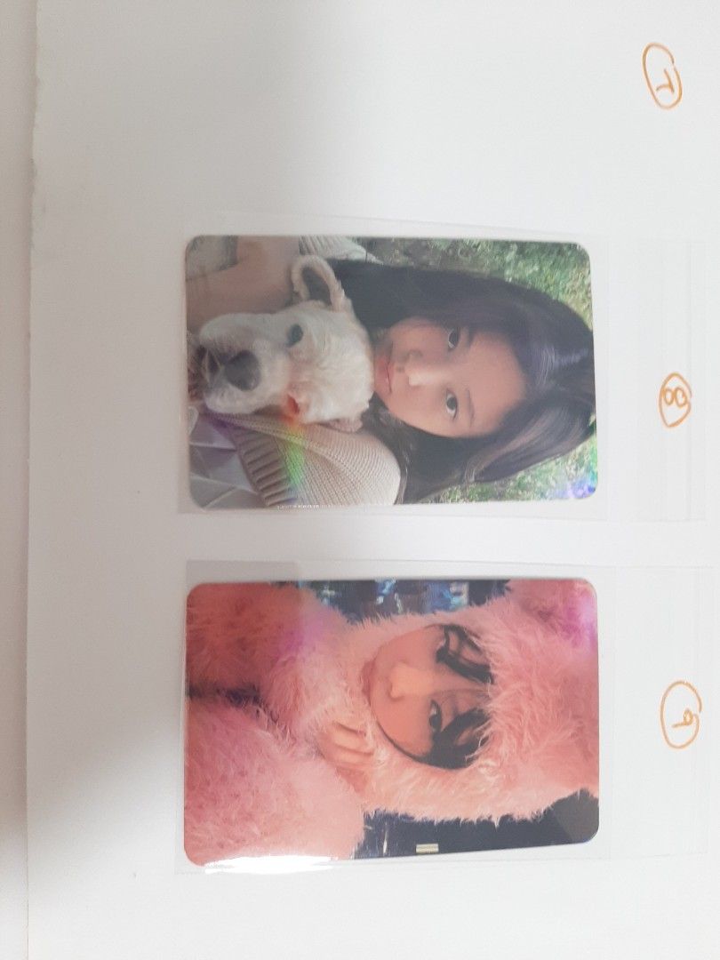 Blackpink jennie photo card.2 for $1. Set a, Hobbies & Toys ...