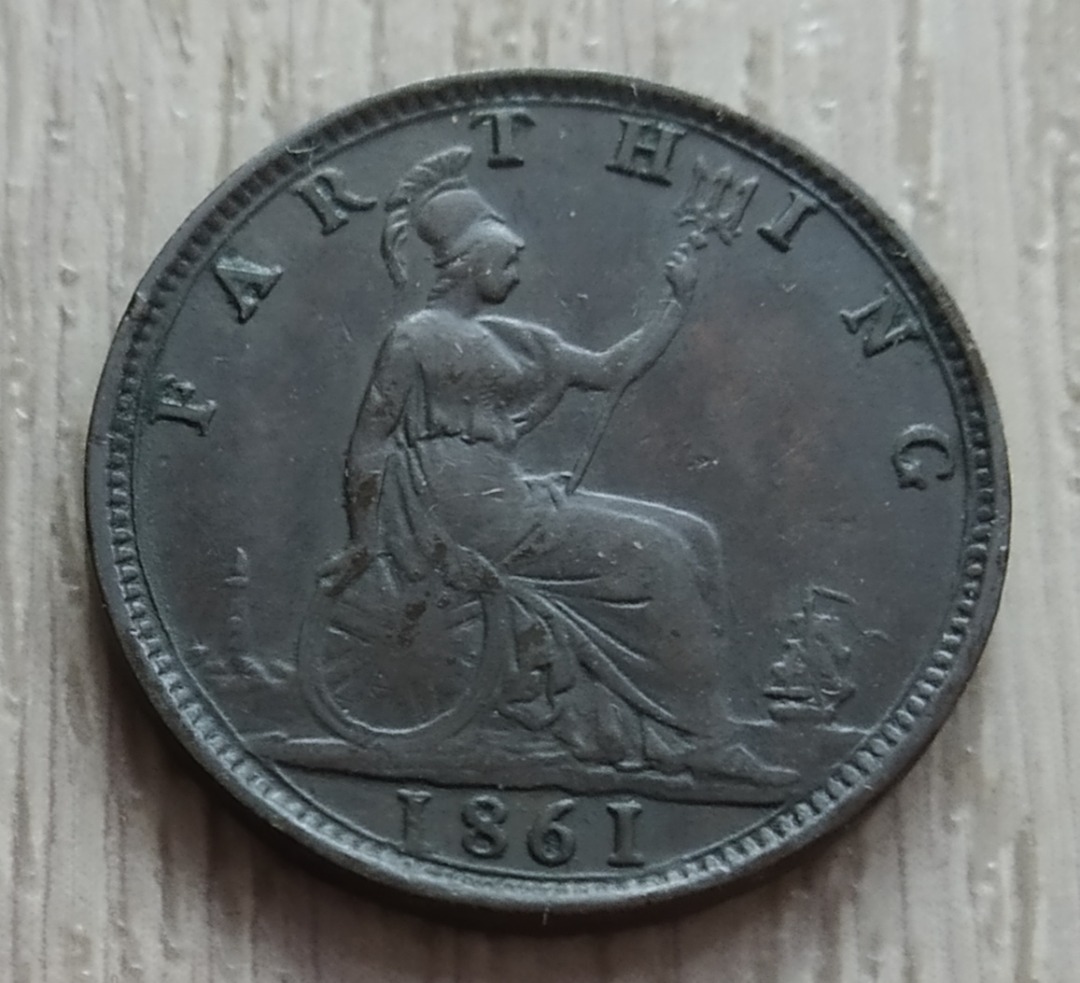 Britain 1861 Farthing Coin With Good Details, Hobbies & Toys ...