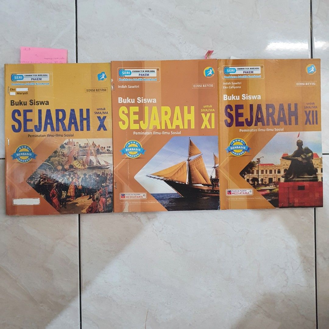 Buku Sejarah Minat IPS untuk SMA Kelas 10,11,12, Buku & Alat Tulis ...