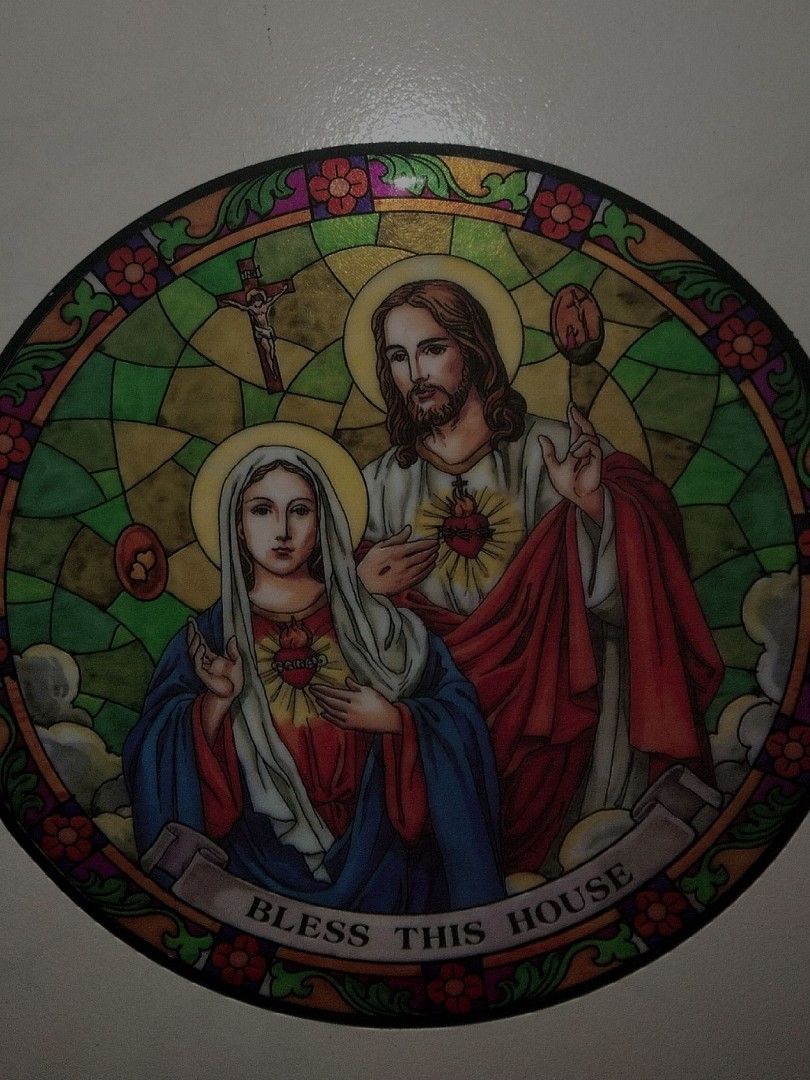 catholic sun catcher ♱, Hobbies & Toys, Memorabilia & Collectibles ...