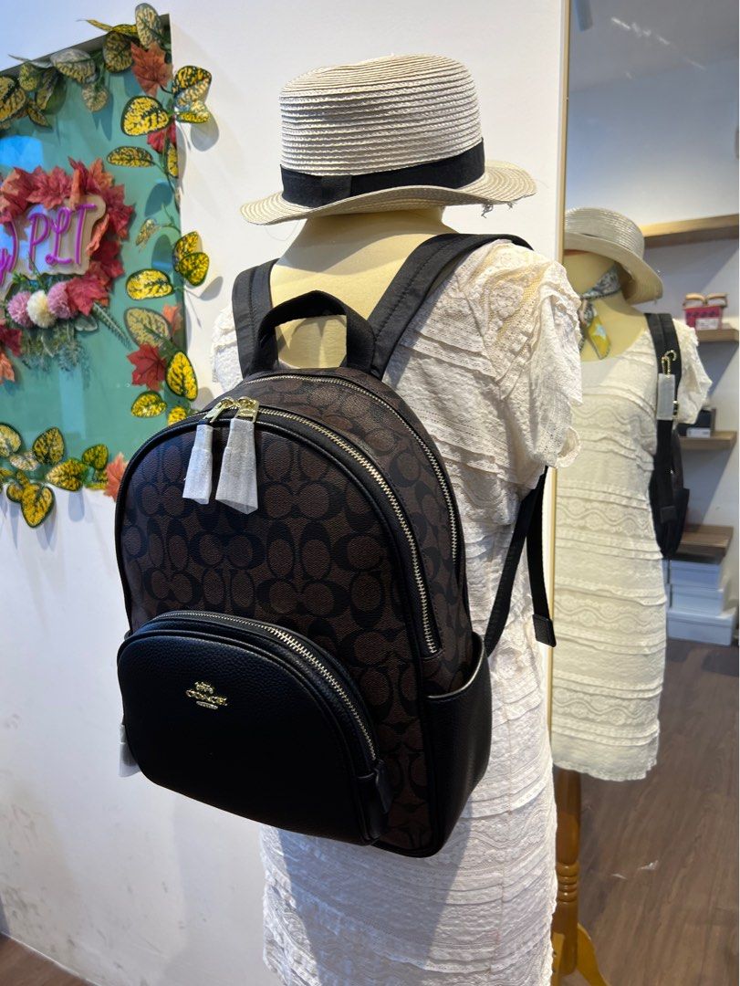 Coach Court Backpack in Signature Canvas, Women's Fashion, Bags ...