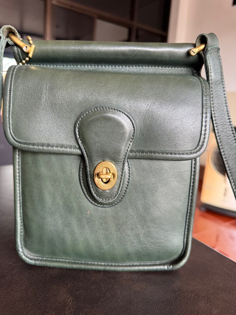 Coach vintage Murphy Bag Forest Green, Luxury, Bags & Wallets on Carousell
