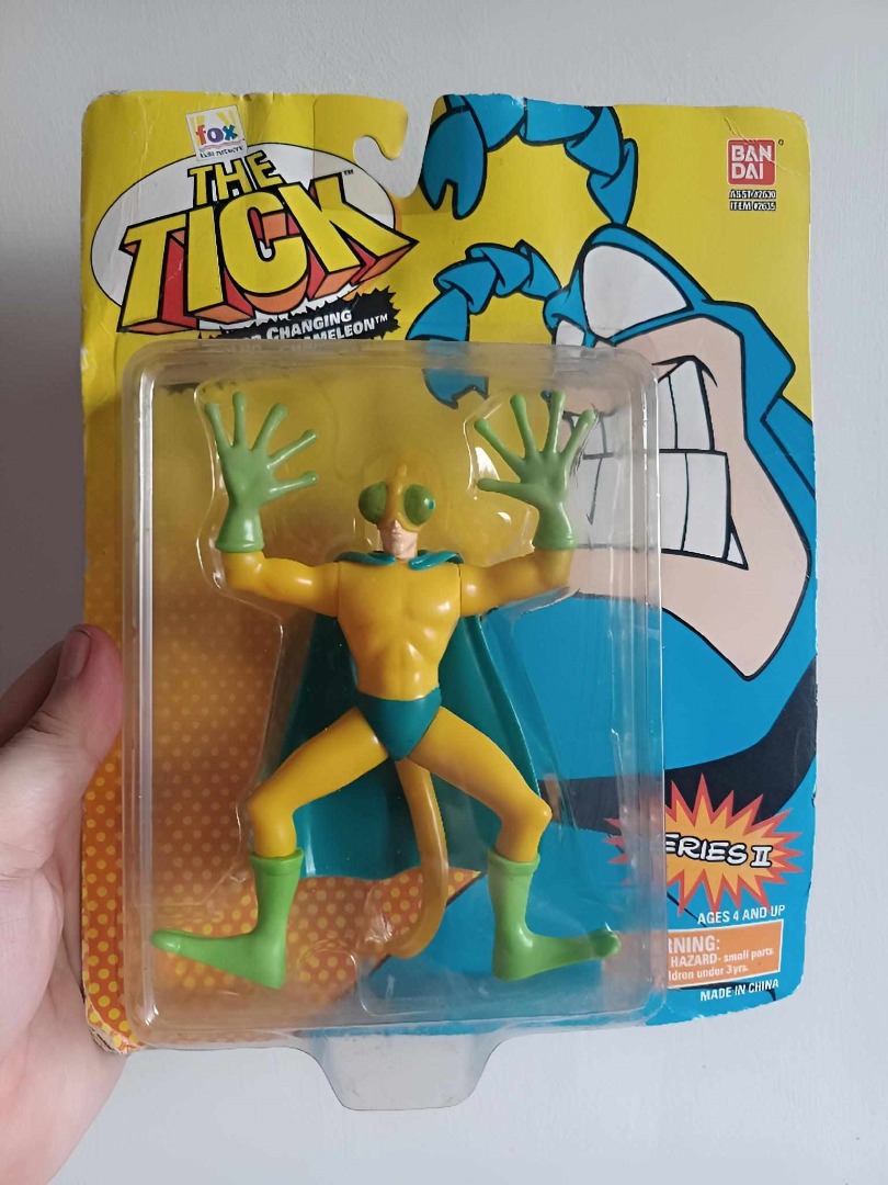 Color Changing Crusading Chameleon The Tick Series II Ban Dai Action ...