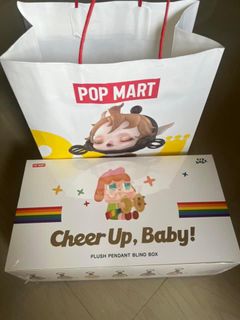 POPMART Crybaby Cheer Up Baby Series Plush Doll Pendant, Hobbies & Toys ...