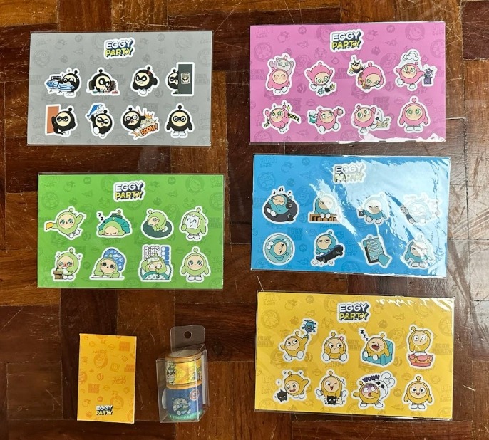 Cute Eggy Party Mini SET (Super savings!) Merchandise ALL BRAND NEW For ...