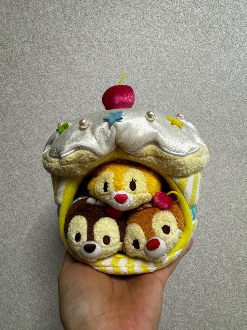 Disney 迪士尼 Tsum Tsum chip n dale clarice 情人節蛋糕版, 興趣及遊戲, 玩具 & 遊戲類 ...