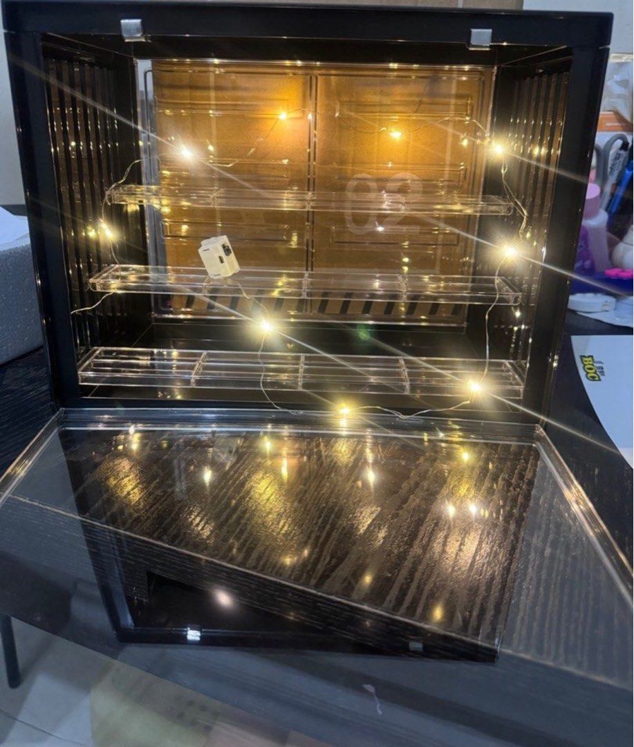 [FREE LED LIGHT] Popmart acrylic display case box high transparency ...