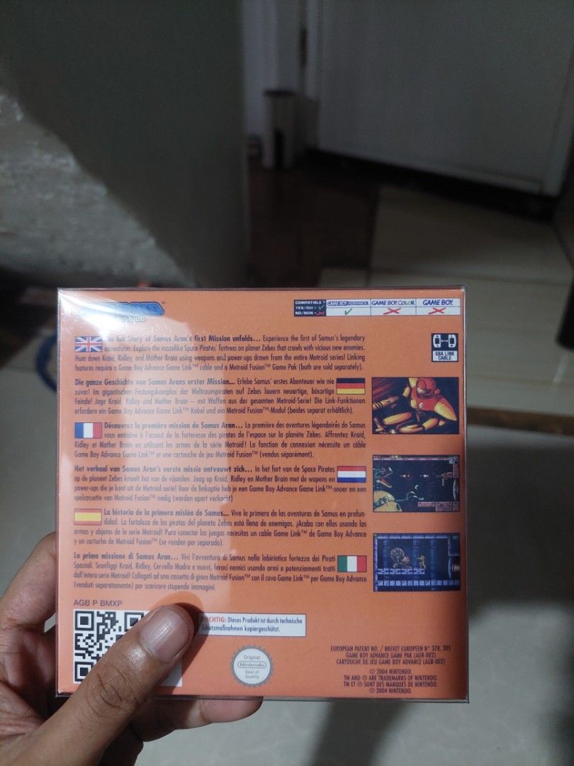 Gba DIY reproduction box, metroid fusion, Video Gaming, Video Games ...