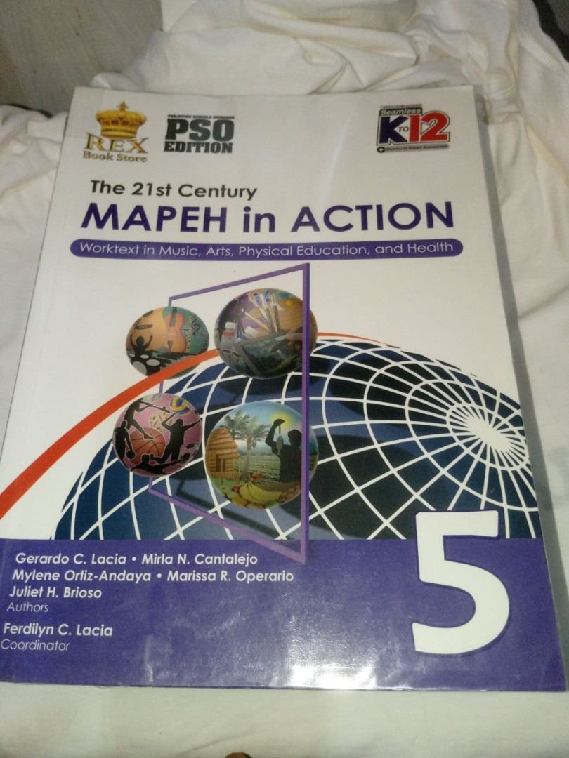Grade 5 Book Rex Bookstore Mapeh in Action - 130 PHP ONLY, Hobbies & Toys, Books & Magazines ...