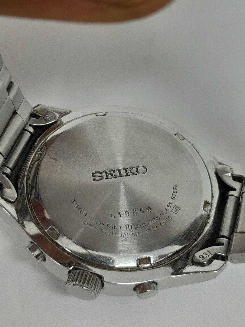 Jam Seiko Chronograph 100m second original, Fesyen Pria, Jam Tangan di ...