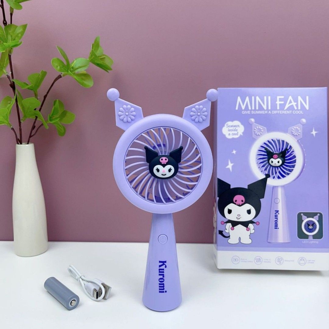 Kuromi Hand Fan, Furniture & Home Living, Lighting & Fans, Fans on ...