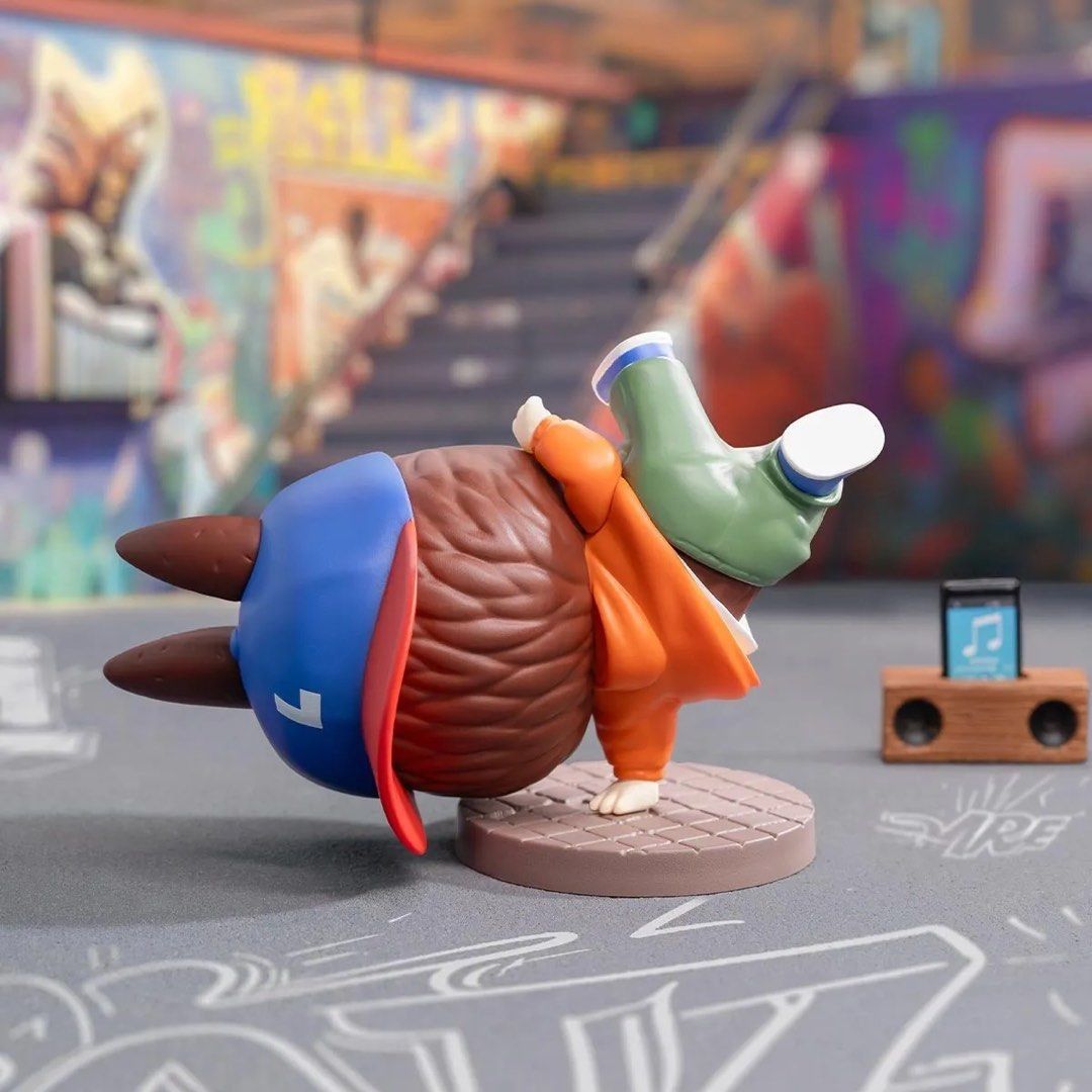 Labubu limited edition hip hop girl blister pack Popmart azura autumn ...