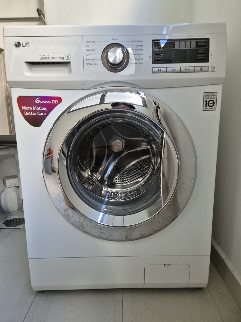 LG 6 motion Direct drive washer 8KG front load washing Inverter, luxury ...