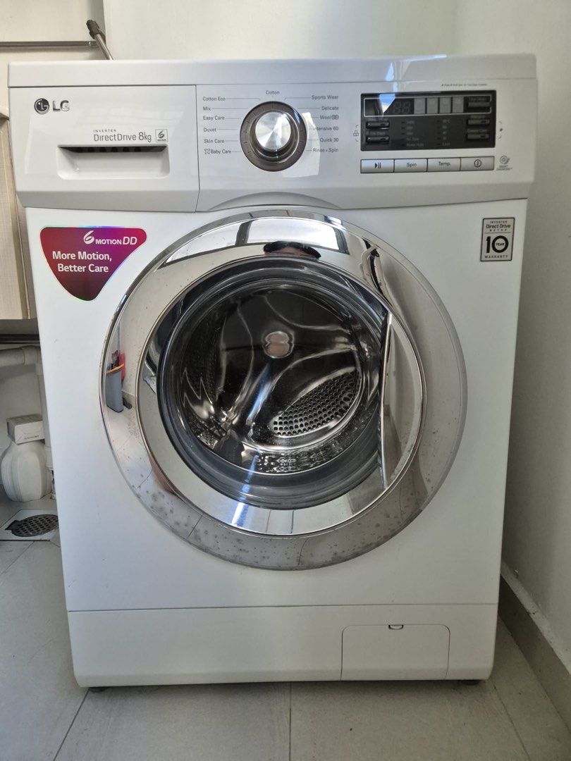 LG 6 motion Direct drive washer 8KG front load washing Inverter, luxury ...