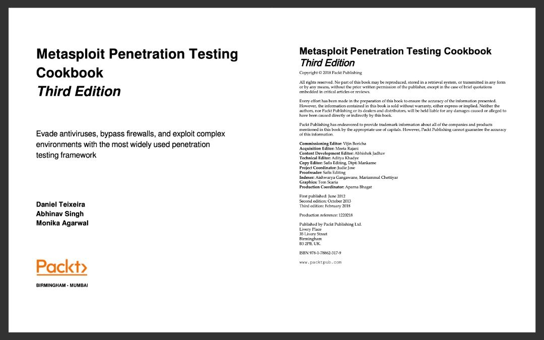 Metasploit Penetration Testing Cookbook Third Edition Evade antiviruses ...