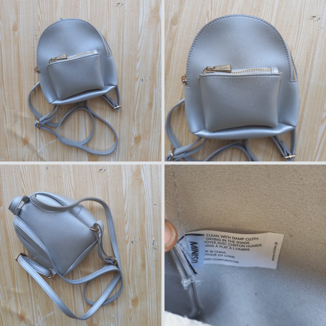 miniso mini backpack, Fesyen Wanita, Tas & Dompet di Carousell