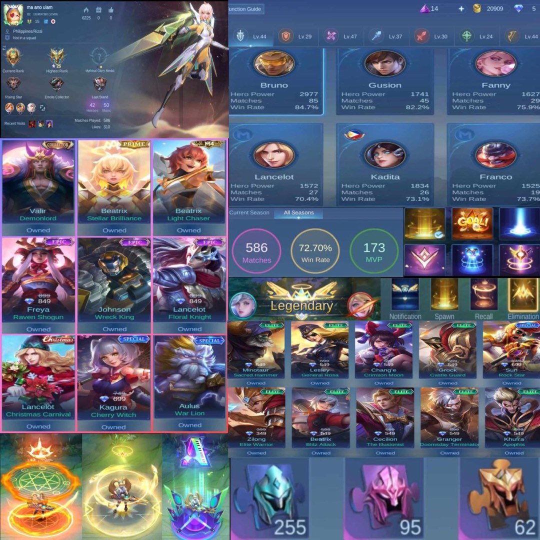 Mobile Legends Account #149 | Smurf Account, High Winrate, 42 Heroes ...