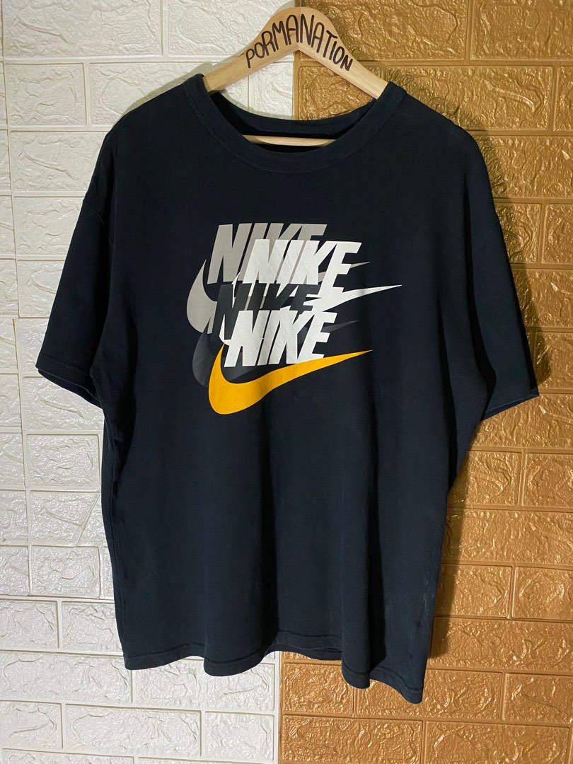 NIKE MULTIPLE LOGO HEAVY COTTON SHIRT, Men's Fashion, Tops & Sets ...
