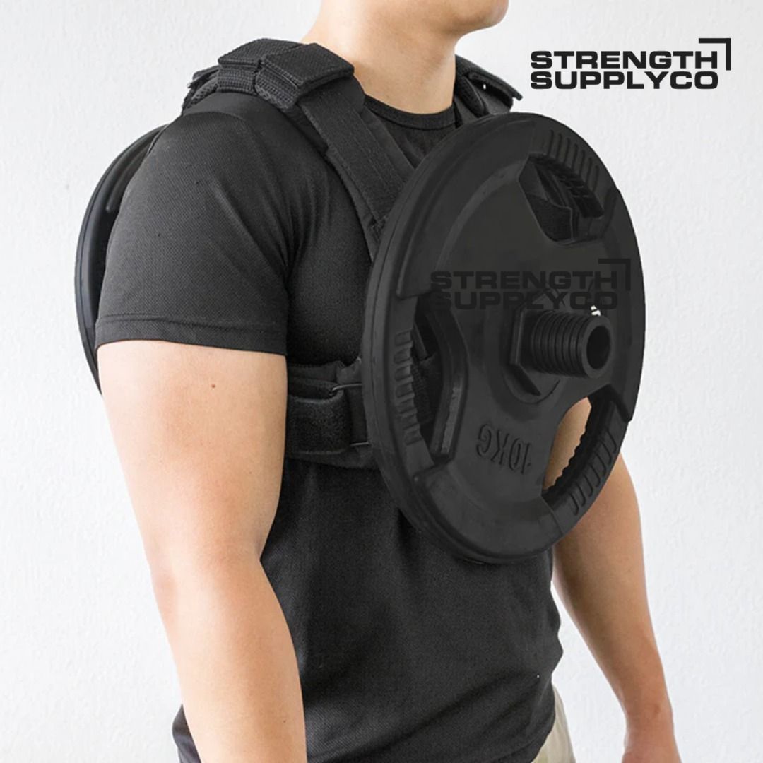 Plate Loaded Weighted Vest, Sports Equipment, Exercise & Fitness ...