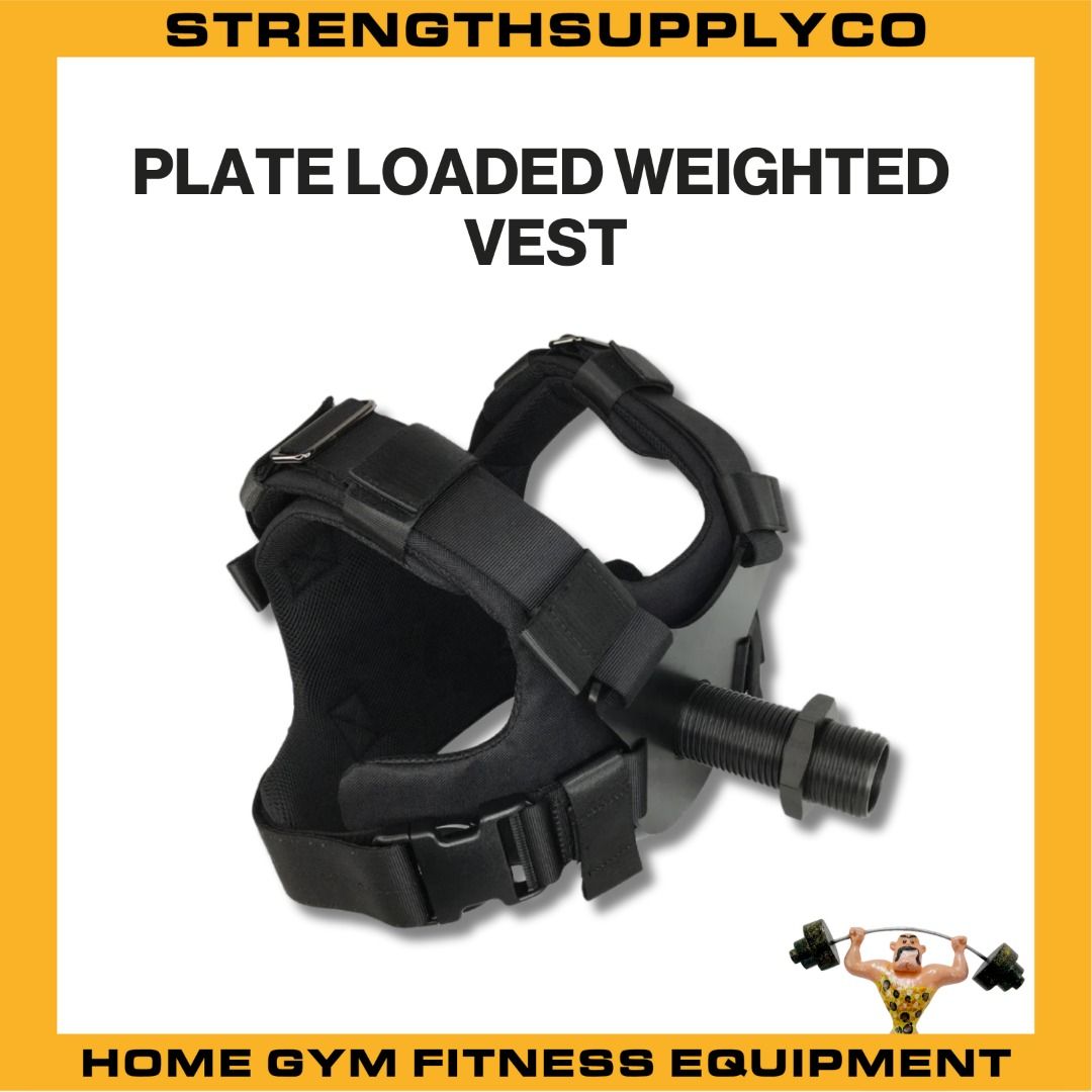 Plate Loaded Weighted Vest, Sports Equipment, Exercise & Fitness ...