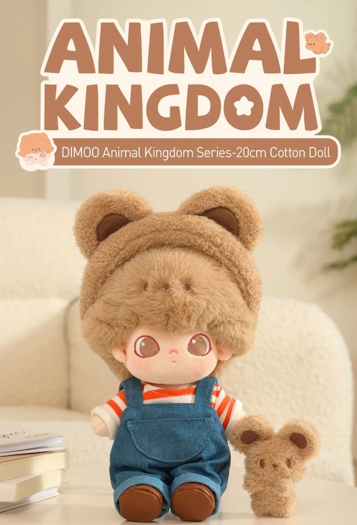 Pop Mart Dimoo Animal Kingdom Plush Doll 20cm, Hobbies & Toys, Toys ...
