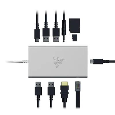 RAZER USB-C DOCK 11-IN-1 MULTIPORT ADAPTER (MERCURY), Computers & Tech ...