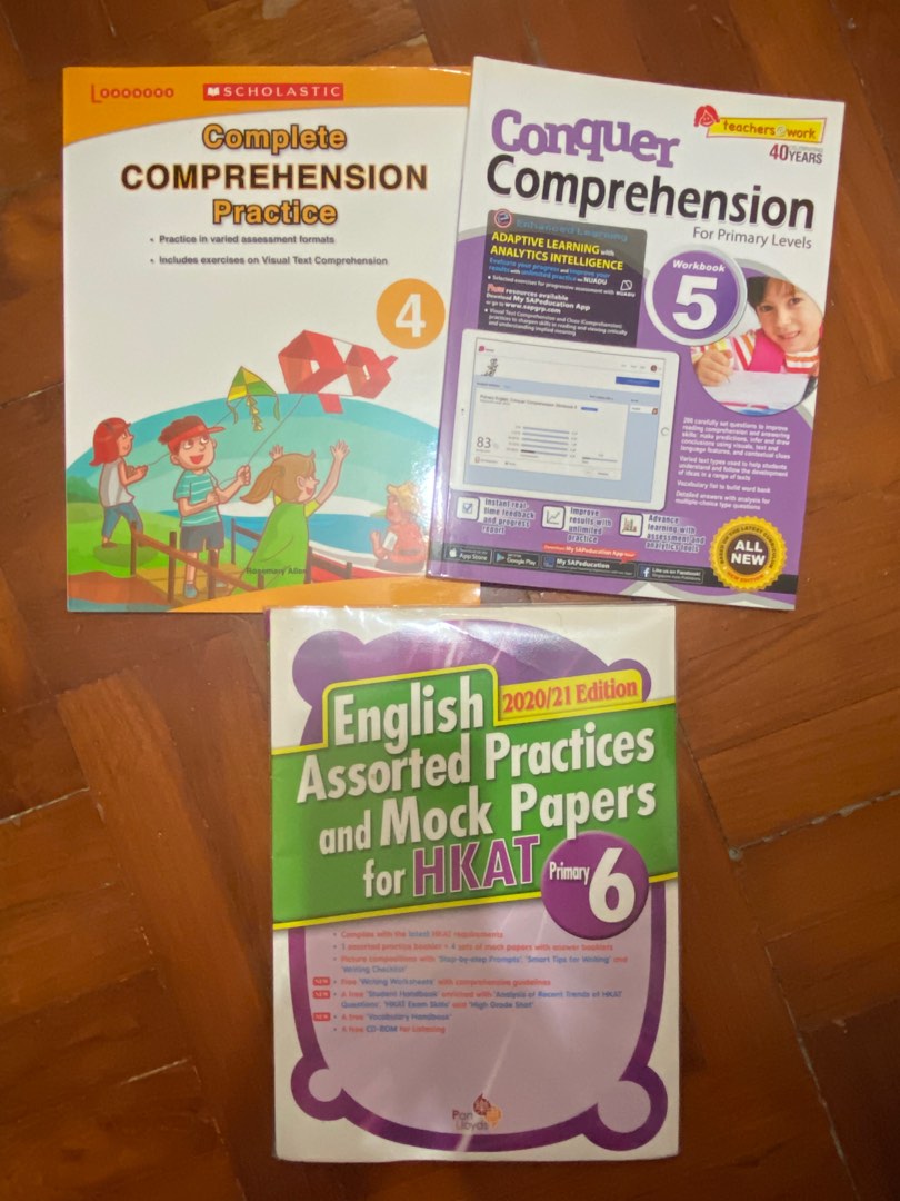 Scholastic grade 4+ Singapore WB 5 高小 Comprehension /樂思小六 Mock Papers ...
