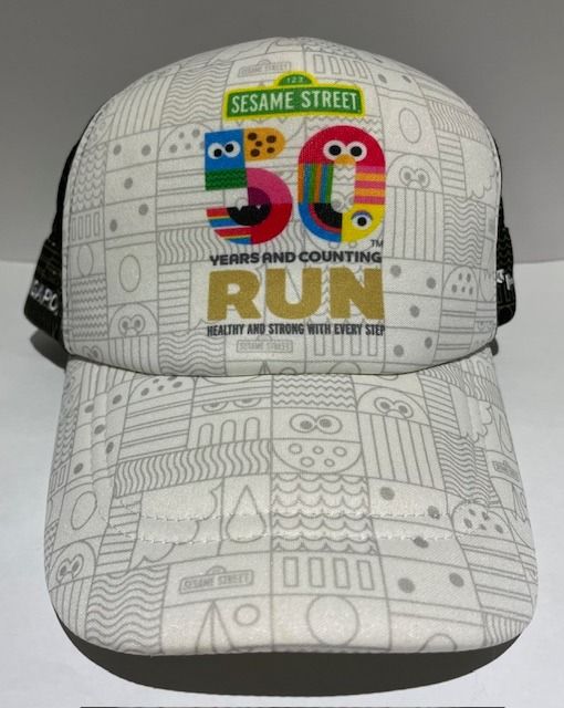 Sesame Street 50 Years And Counting Run Adjustable Snapback Kid Cap ...