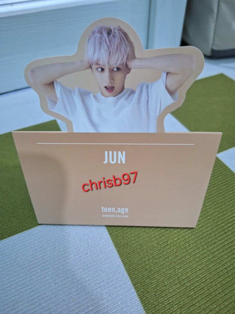 Seventeen Jun standee, Hobbies & Toys, Collectibles & Memorabilia, K ...