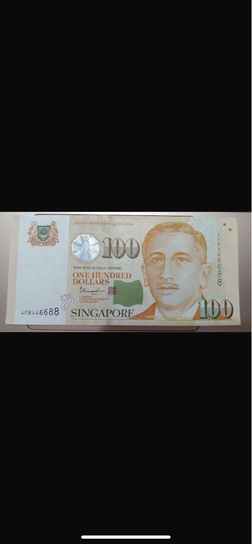 Singapore dollar note 100 dollar double repeater, Hobbies & Toys ...
