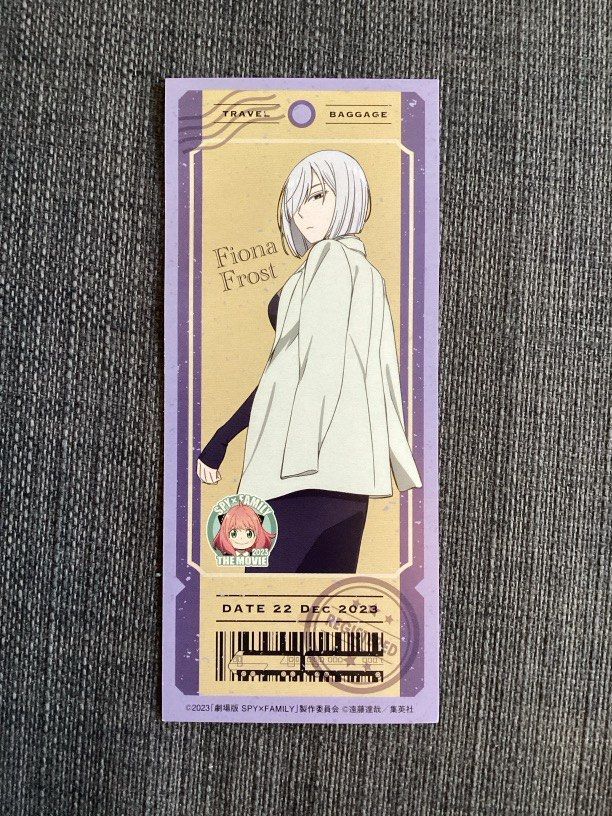 Spy x Family bookmark, 興趣及遊戲, 收藏品及紀念品, 明星周邊 - Carousell