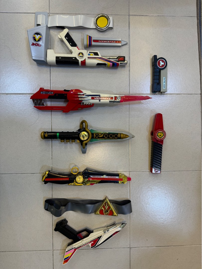 Super Sentai weapon set for sale price at details, Hobbies & Toys, Toys ...