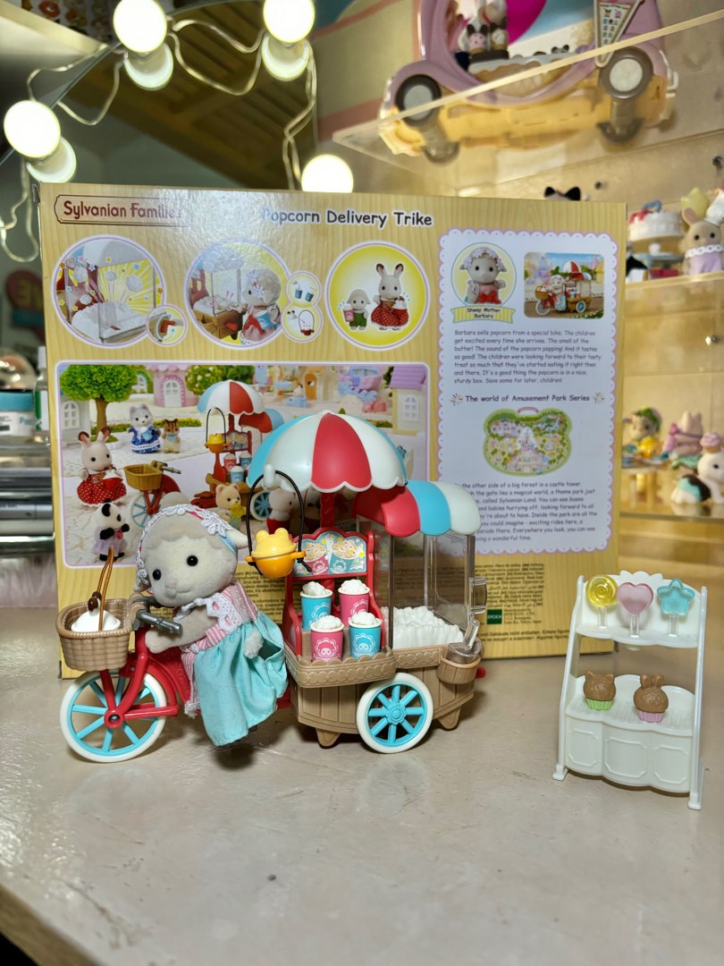 Sylvanian Families Mother Sheep Popcorn Cycle Set, Hobbies & Toys, Toys ...