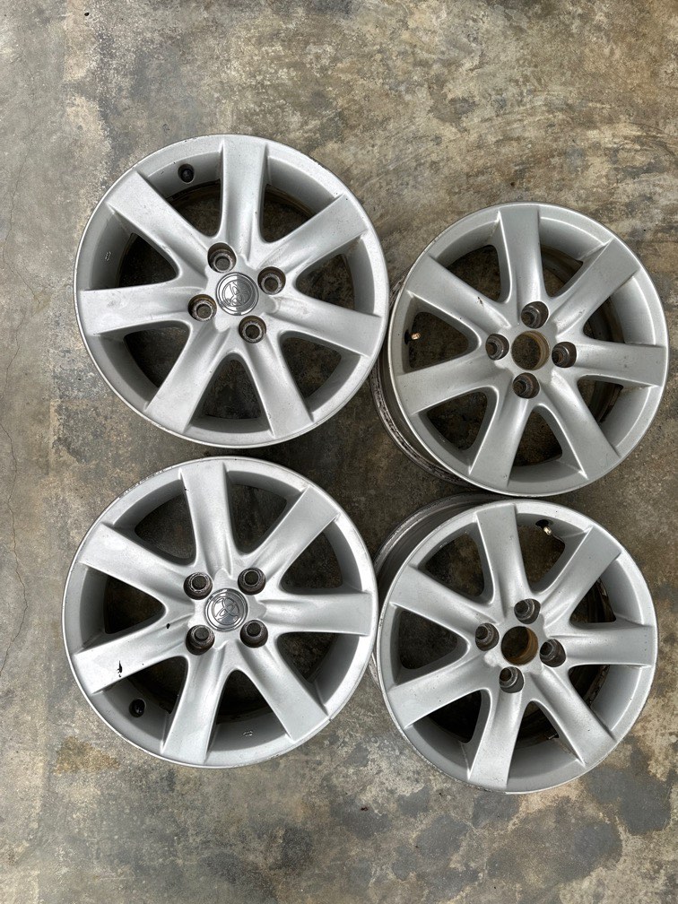 Vios g spec original enkei rims, Auto Accessories on Carousell
