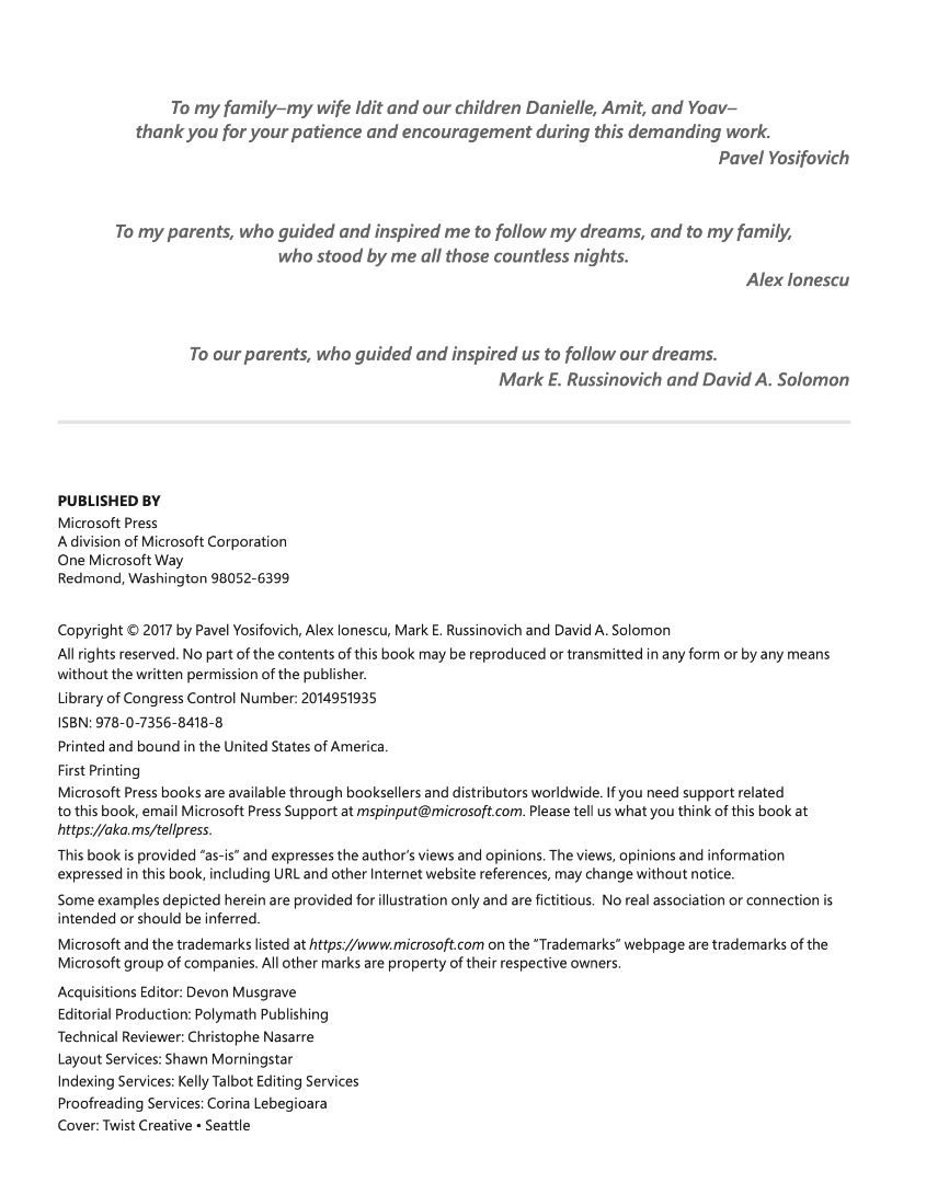 Windows Internals Seventh Edition Part 1 System architecture, processes ...