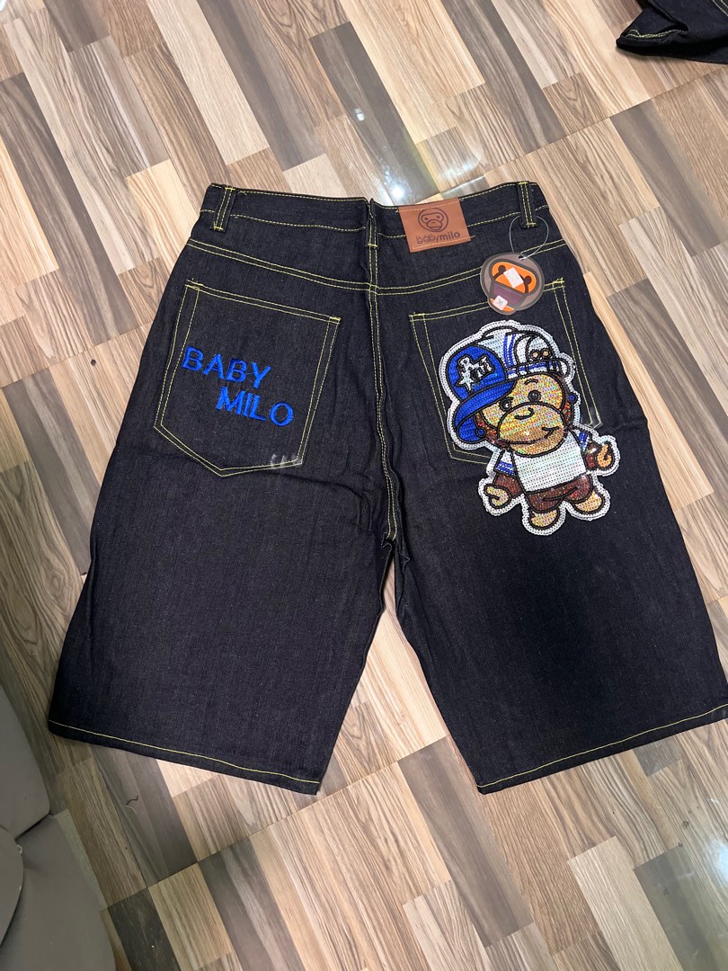 Y2K BABY MILO JORTS, Women's Fashion, Bottoms, Shorts on Carousell