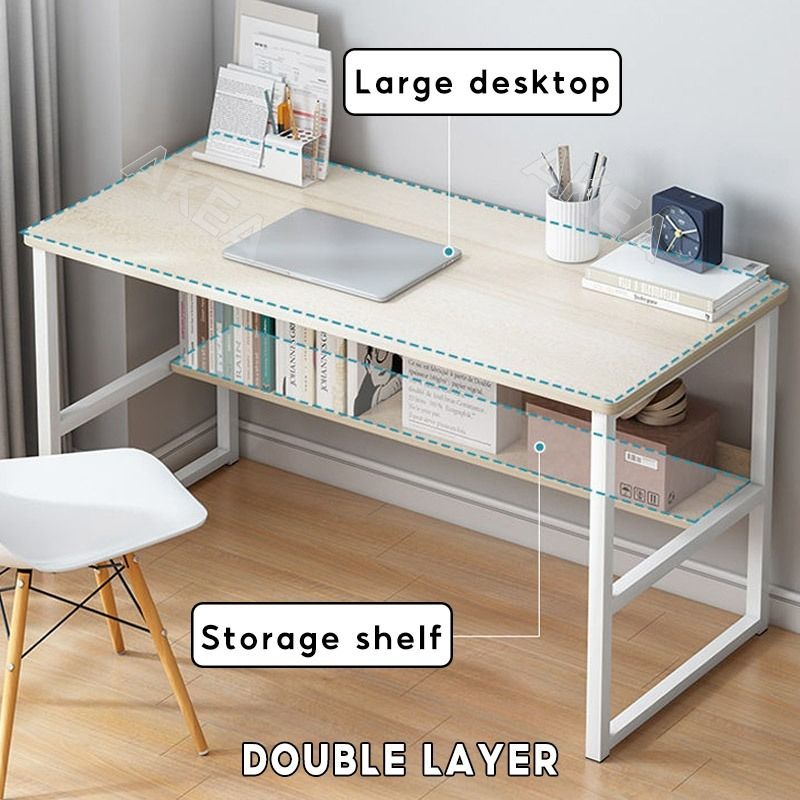 120CM Study Table Office Table Computer Table Desk for Adult Teenager ...