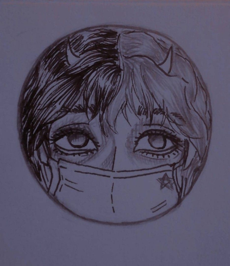 $1 simple profile pic art, Hobbies & Toys, Stationery & Craft, Art ...