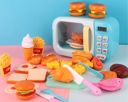 ★31pc Toys★Microwave Oven Toy★Toaster Convection Kitchen Cooking Chef ...