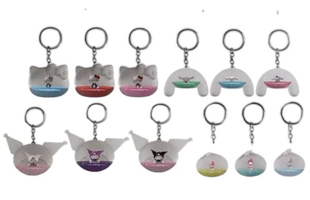 🇺🇸 FROM US Sanrio Tsunameez Keychains Liquid Filled Blind Bags - Kuromi ...