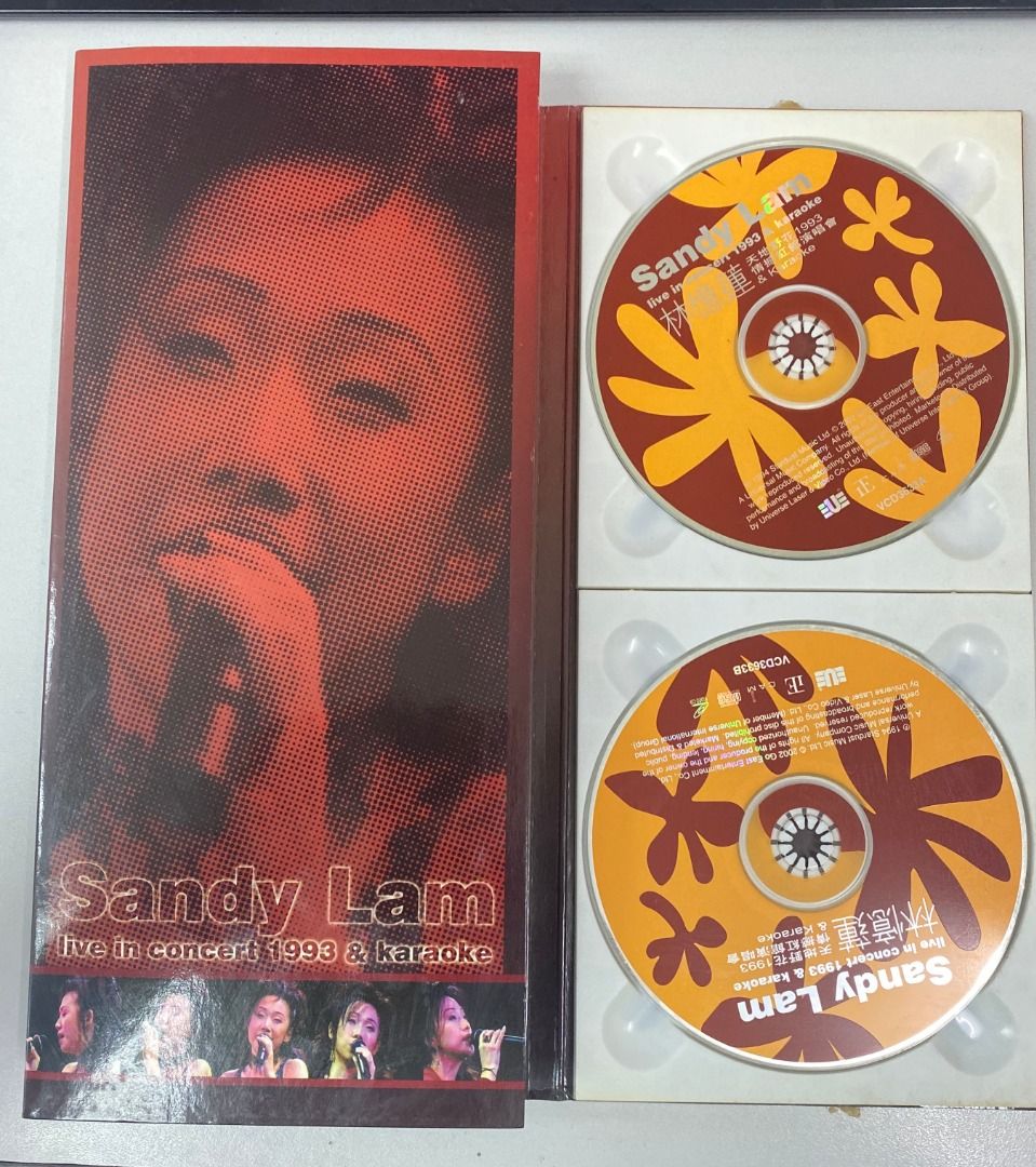 林憶蓮 Sandy Lam - 《天地野花1993情撼紅館》演唱會&Karaoke, 興趣及遊戲, 音樂、樂器 & 配件, 音樂與媒體 - CD 及 DVD - Carousell