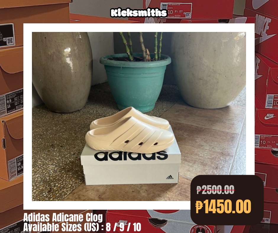 Adidas Adicane Clog, Men's Fashion, Footwear, Slippers & Slides on Carousell